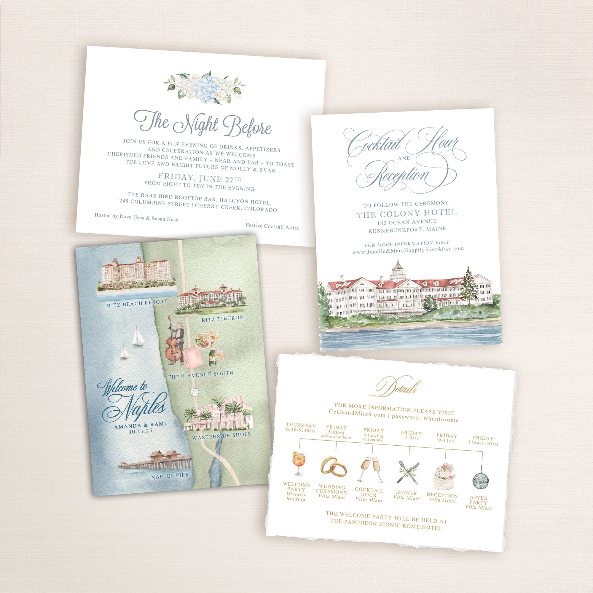 Custom Wedding Invitation Inserts & Add-Ons – HALOdesignsSHOP